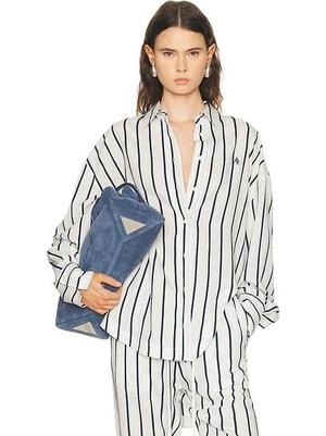 Attico Striped Button Down Shirt - Multicolor