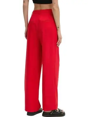 NEVER FULLY DRESSED Pleated Trousers - Red