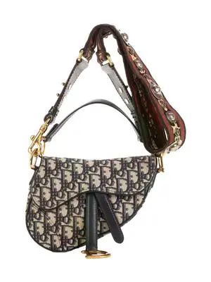Dior Christian Dior Mini Saddle Bag Neutrals