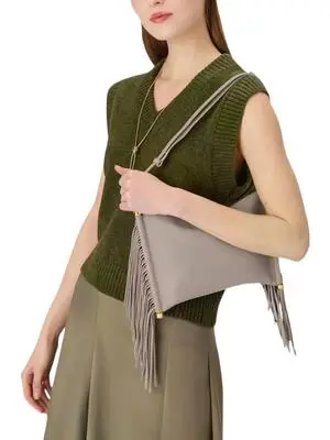 Furla Sfera Fringing Shoulder Bag - Neutrals