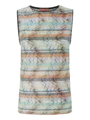 MISSONI Missoni Striped Sleeveless Top