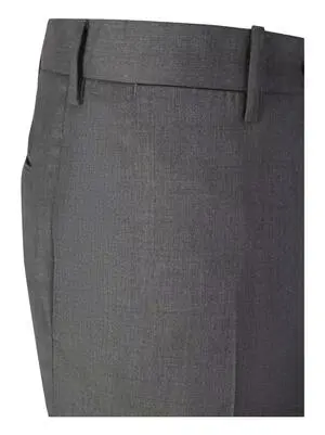 PT TORINO Slim Fit Wool Trousers - Grey
