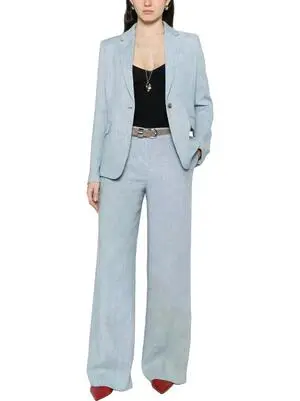 P.a.r.o.s.h Notched-lapel Single-breasted Blazer - Blue