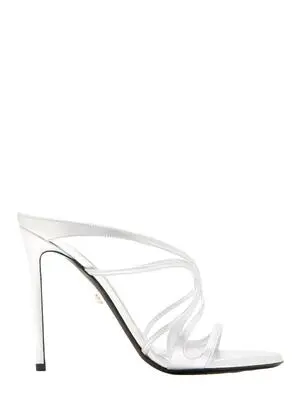 ALEVI MILANO Alevì Silver-Tone Stiletto Heeled Sandals Silver