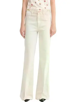 RAG & BONE Rag & Bone Chain-Detail Flared Jeans