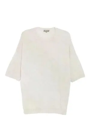 N.peal Short Sleeves Knit Top - Neutrals