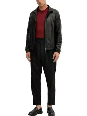 Armani Exchange Embroidered Crew Neck Sweater - Red