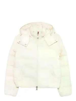 Moncler Hooded Quilted Jacket - Neutrals