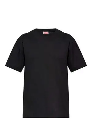 KENZO Kenzo Floral Logo Print Cotton T-Shirt