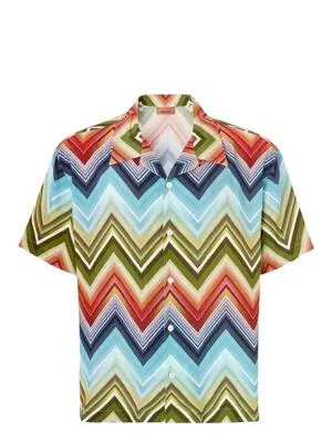 Missoni Zigzag-pattern Shirt - Blue