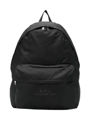 A.p.c. Zip Pocket Backpack - Black