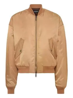 Dsquared2 Long-sleeve Furry Bomber Jacket - Neutrals