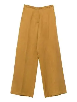 ALYSI Wide-leg Trousers - Brown