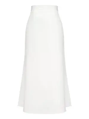 POST MERIDIEM A-line Midi Skirt - White