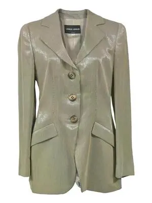 Giorgio Armani Striped Single-breasted Blazer - Neutrals
