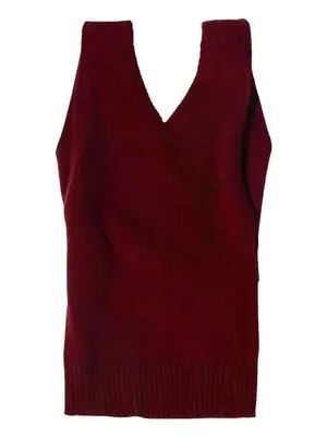 Miu Miu Cashmere Knit Vest - Red