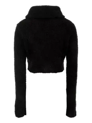 SAINT LAURENT Brushed Finish Cropped Jumper