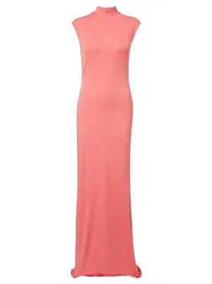 TOM FORD Asymmetrical Crepe Jersey Gown - Pink