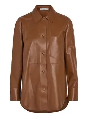 JOSEPH Penna Leather Jacket - Rust