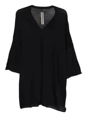 Rick Owens V Tommy V-neck T-shirt - Black
