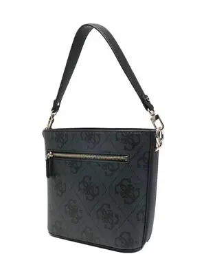 Guess Monogram Bucket Bag - Black