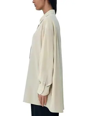 THE ROW Button Long-sleeve Shirt - Neutrals