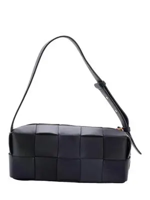 BOTTEGA VENETA Bottega Veneta Cassette Maxi Intrecciato Leather Small Shoulder Bag