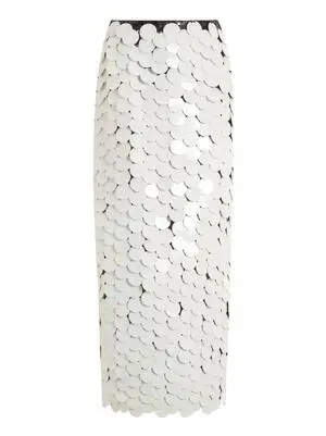 16Arlington Dia Sequin Midi Skirt - White