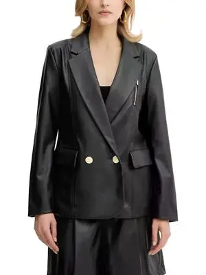 Armani Exchange Double-breasted Jacket - Black