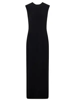 Norma Kamali Norma Kamali Stretch-Crepe Maxi Dress Black