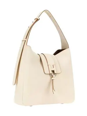 Hogan Shoulder Bag With H Buckle Detail - Neutrals