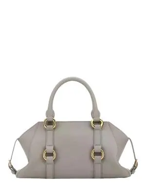 Alexander McQueen Small Farringdon Ring Leather Tote Bag - Grey