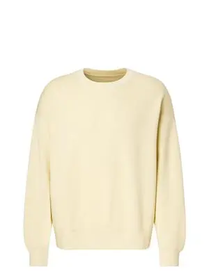 Visvim Jumbo Wool And Cotton Sweatshirt - Yellow