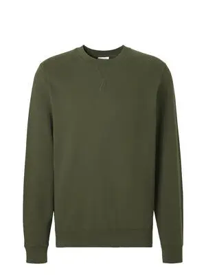 Sunspel Cotton Sweatshirt Green