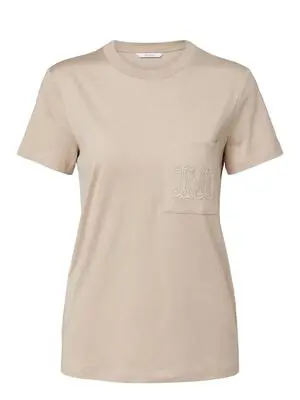 Max Mara Max Mara Embroidered Cotton Top Beige