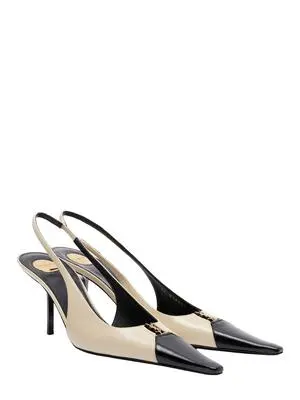 Saint Laurent Slingback Pumps - White
