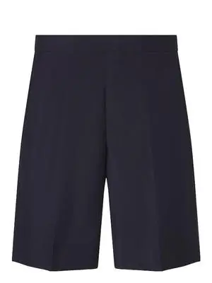 Prada Wool And Mohair Bermuda Shorts - Blue