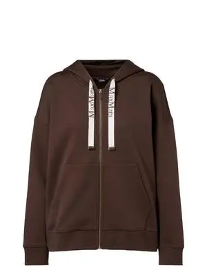 Max Mara Jour Cotton-blend Hoodie - Brown