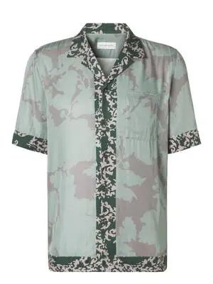Dries Van Noten Printed Bowling Shirt - Green