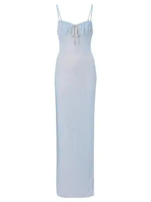 AREA Crystal-embellished Gown - Blue