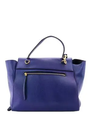 Celine Textured Leather Belt Bag - Blue