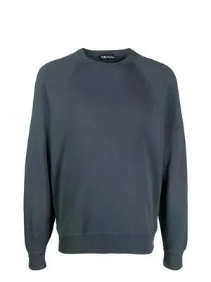 TOM FORD Crewneck Long-sleeve Jumper - Blue