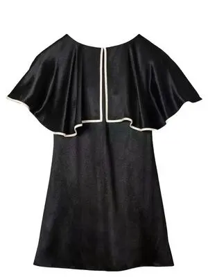 Marc Jacobs Cape Mini Dress - Black