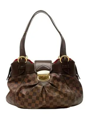 LOUIS VUITTON Damier Ebene Sistina Pm Shoulder Bag - Brown