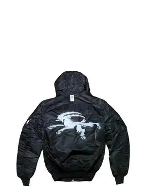 PROTOTYPES Zip-up Hooded Jacket - Black