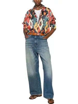 R13 Venti Jean Straight Five-pockets Jeans - Blue