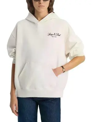 SPORTY & RICH Sporty & Rich Vendome Script Pouch Hoodie
