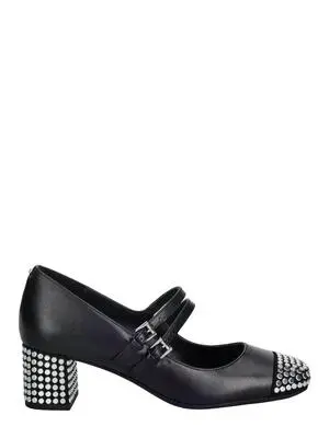 Michael Kors Matilda Heeled Pumps With Studded Embellishments - Black