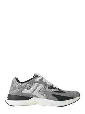 LANVIN Lanvin Grey Panelled Lace-Up Sneakers Grey