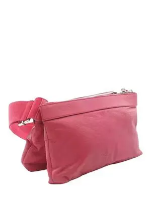 Bottega Veneta Leather Shoulder Bag - Red